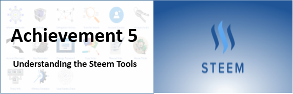 Achievement 5 : Understanding The Steem Tools — Steemit